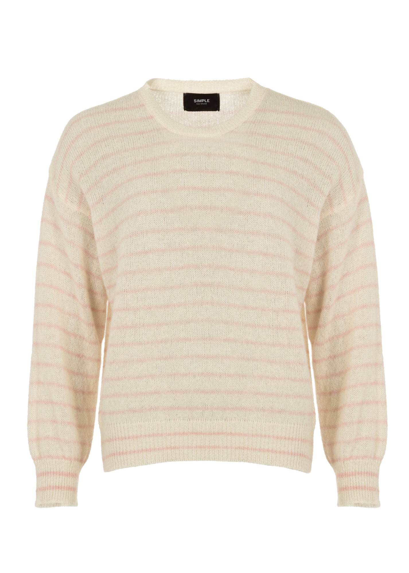 Tres Sweater Egret/ Lt Rose Stripe – Simple the Brand